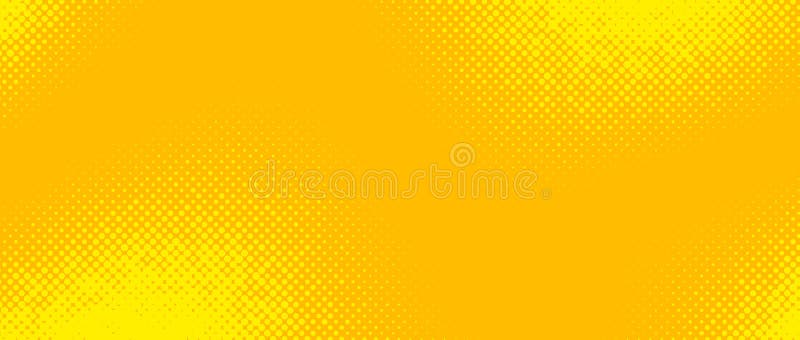 Yellow Halftone Background. Retro Comic Grain Pixel Texture. Pixelated ...