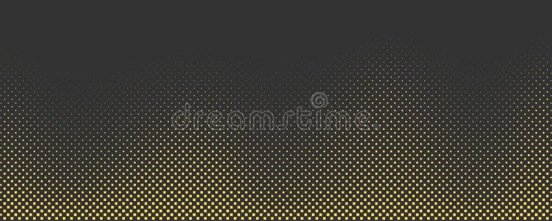 Yellow Halftone on Dark Background. Retro Comic Gradient Background ...