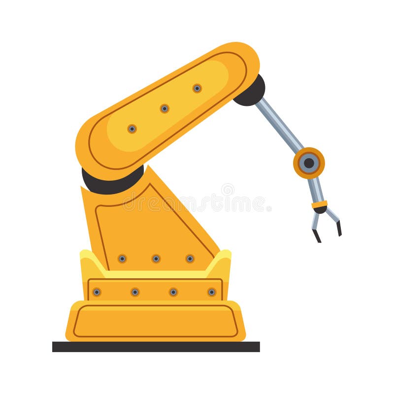 Yellow hand machine stock vector. Illustration of industrial - 230391951