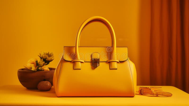 Yellow Handbag on a Table: a Timeless Elegance in Still Life ...