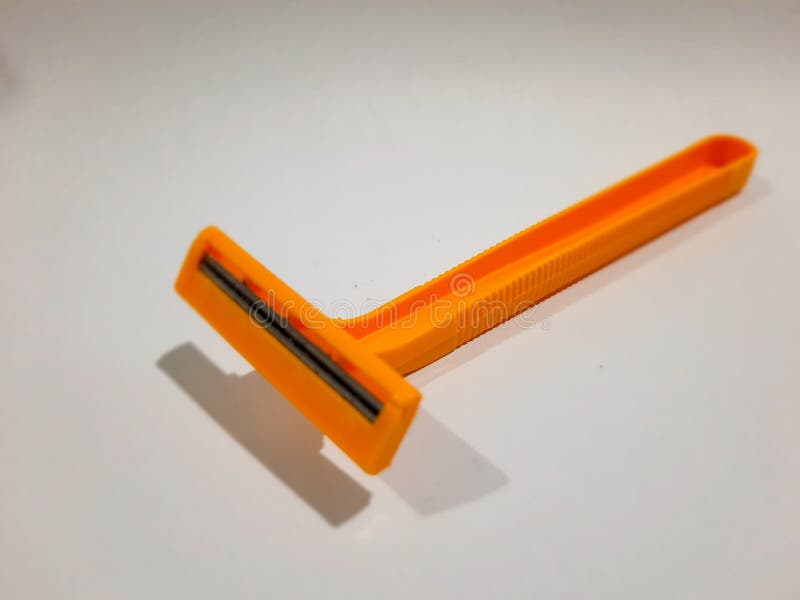 Yellow-handled Beard Trimmer, Top View Stock Photo - Image of brand ...