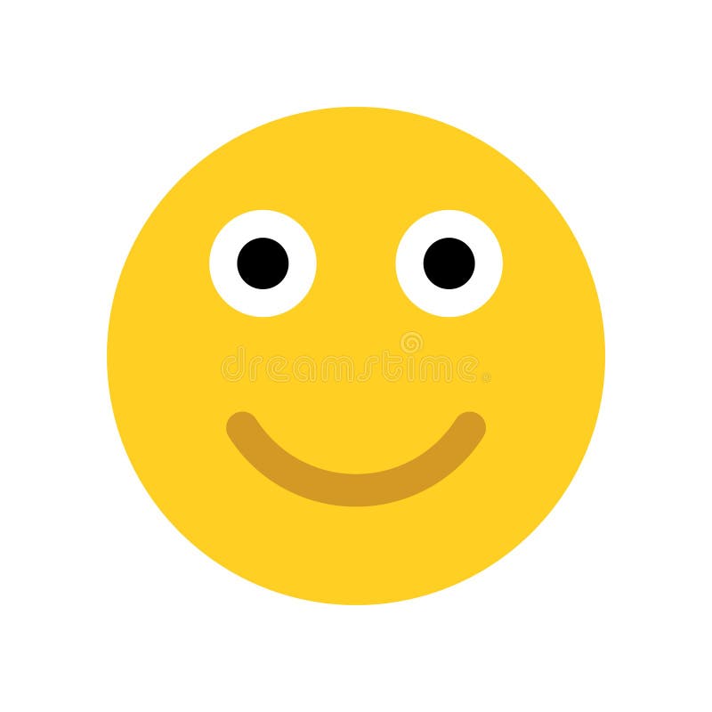 Yellow Happy Face. Emoji Face Stock Illustration - Illustration of ...