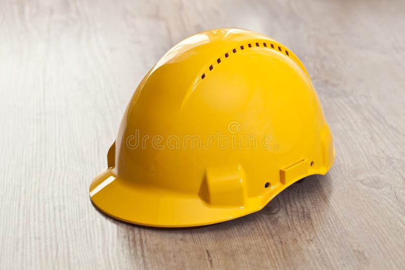 Yellow hard hat stock photo. Image of pencil, secure - 21224850