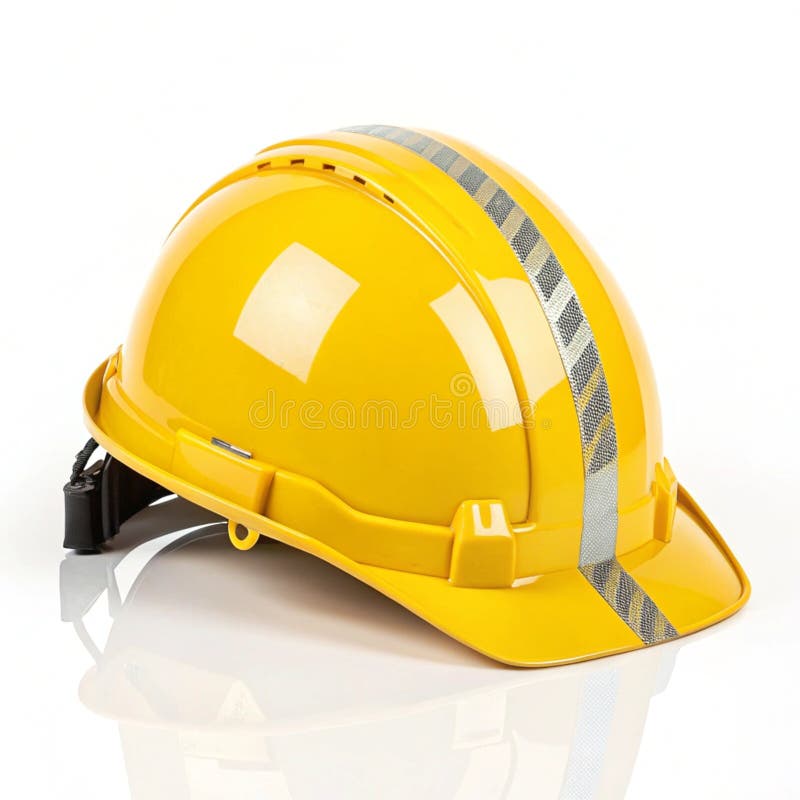 Yellow Hard Hat Construction Helmet Isolated on Transparent Background ...