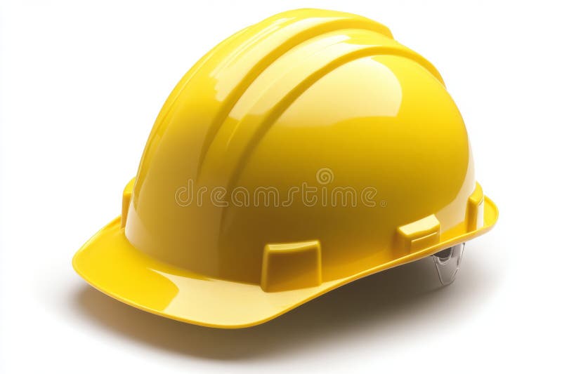 Bright Yellow Hard Hat for Construction Safety. this Helmet is Durable ...
