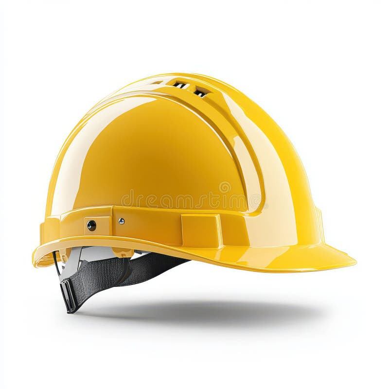 Yellow Hard Hat Safety Equipment Construction Worker Protection Stock ...