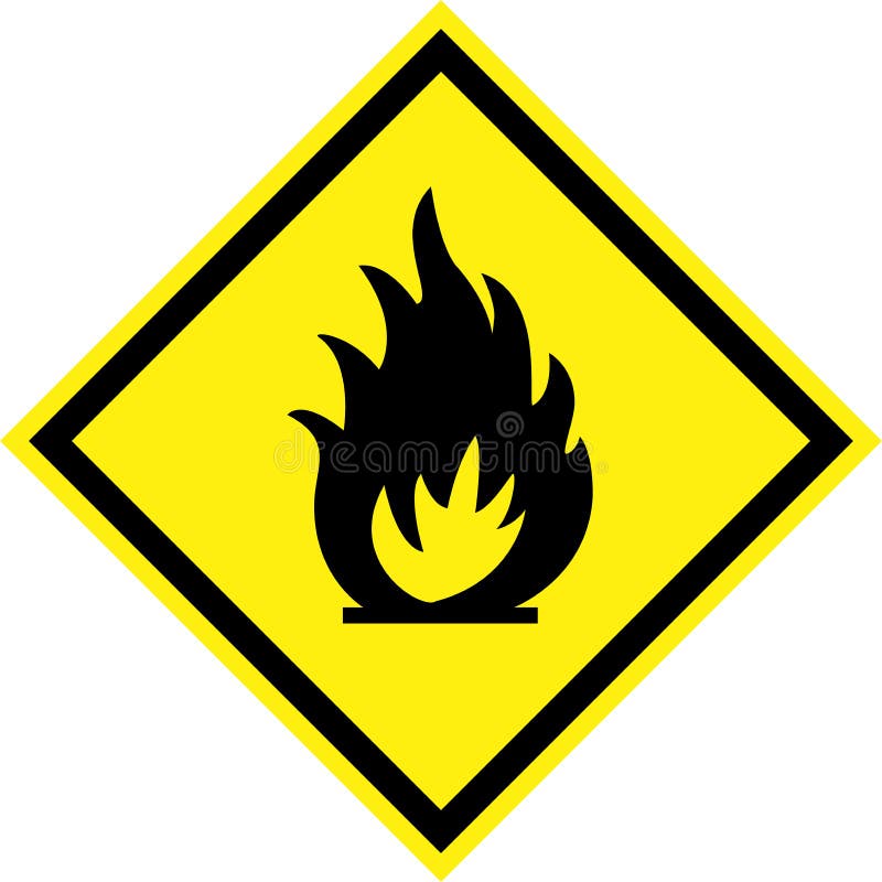 Fire hazard stock illustration. Illustration of sign - 10284839