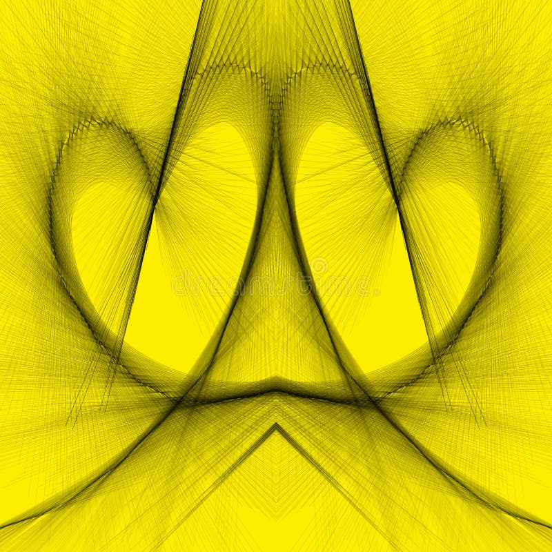 Yellow Hearts Shaped Pattern Drawn on Abstract Background, Graphic ...