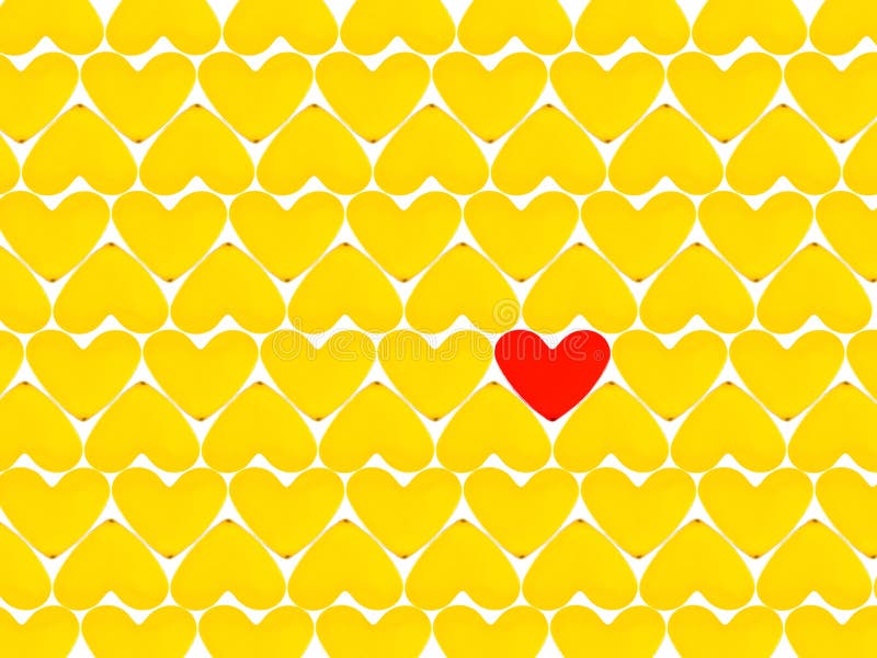 Yellow Hearts Clip Art