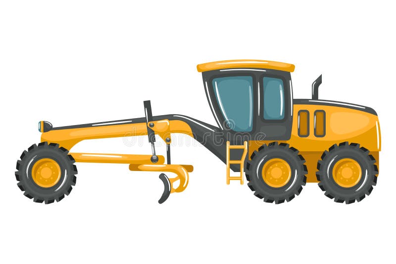Construction Road Motor Grader Stock Illustrations – 358 Construction ...