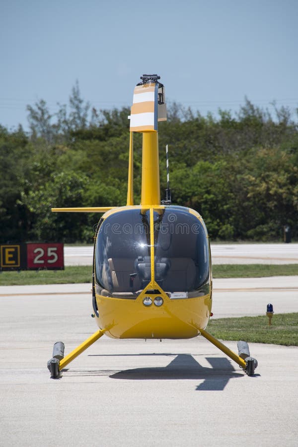 Yellow Helicopter stock photo. Image of transportation - 42238480