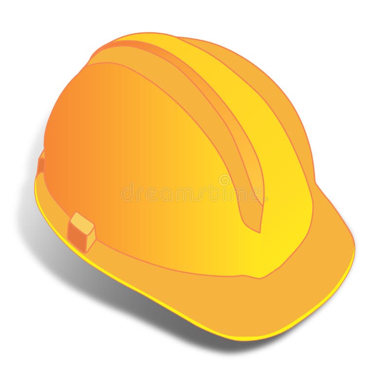Yellow Helmet stock vector. Image of illustrations, protection - 1343396