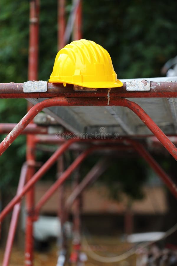 Yellow helmet stock photo. Image of tools, construction - 58414836
