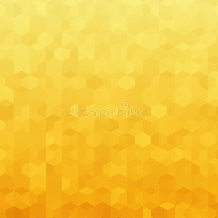 Yellow Hexagonal Pattern Background with Varying Shades, Creating a ...