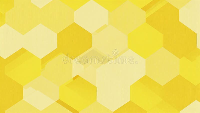 Yellow Hexagonal Pattern Creating Modern and Geometric Background Stock ...