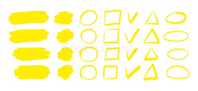 Highlighter Yellow Mark Stock Illustrations – 1,527 Highlighter Yellow ...