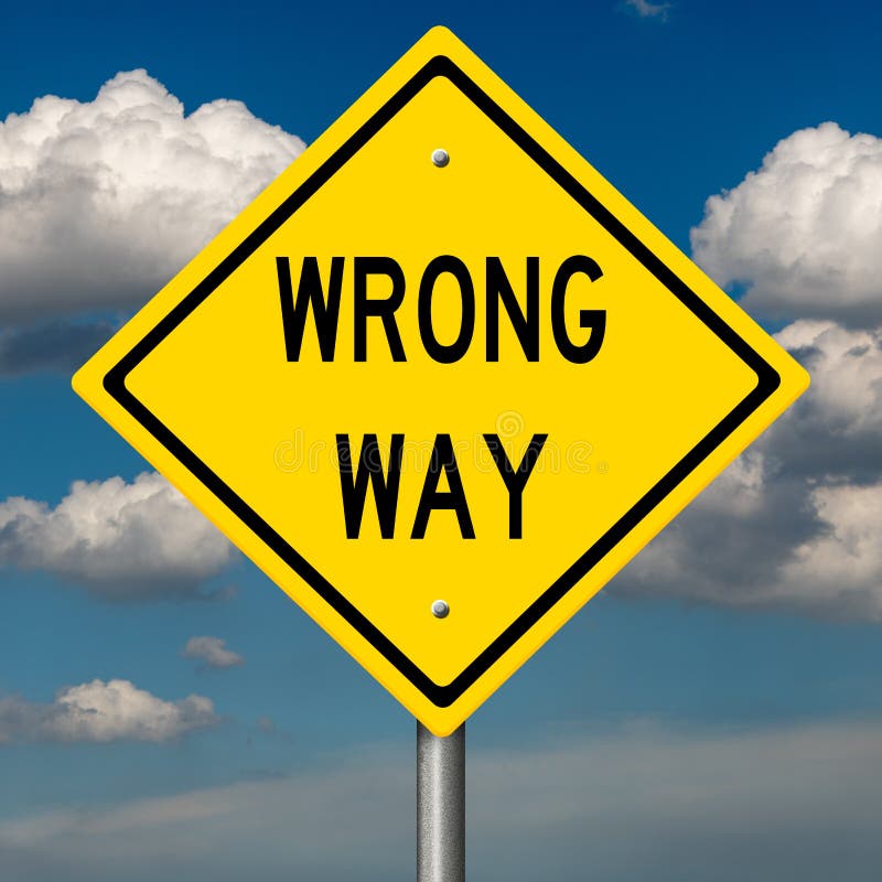 Yellow Highway Warning Sign Stock Illustration - Illustration of ...