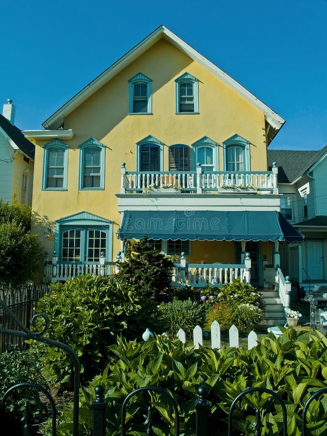 Yellow Home stock photo. Image of flowers, home, estate - 5662804