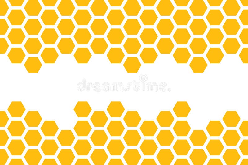 Yellow Honeycomb Background. Honeycomb Pattern. Hexagon Abstract ...
