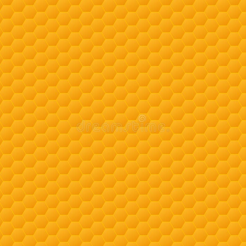 Yellow Honeycomb Pattern. Simple Colorful Background Consisting of ...
