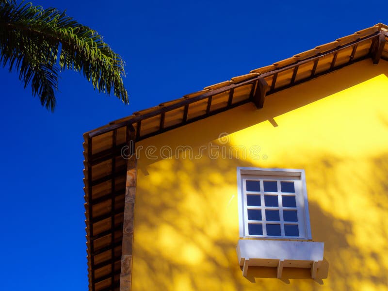 New Yellow House stock photo. Image of exterior, happy - 18820908