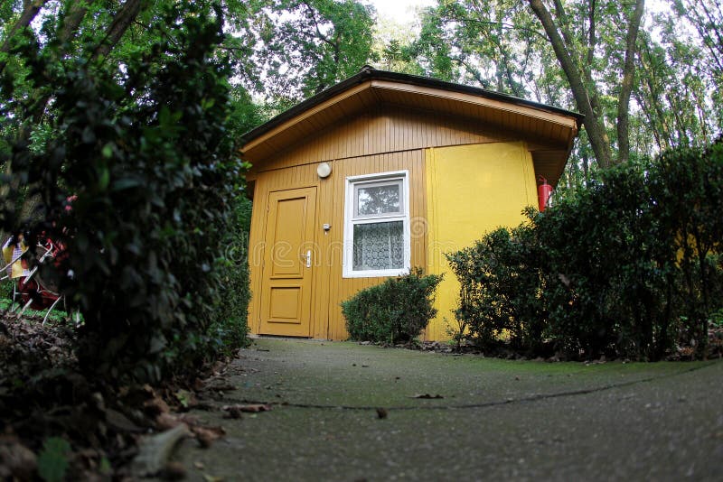 Yellow hut stock photo. Image of wooden, wood, green - 12651504