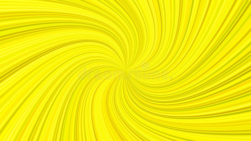 Yellow Hypnotic Abstract Spiral Ray Stripe Background - Vector Graphic ...