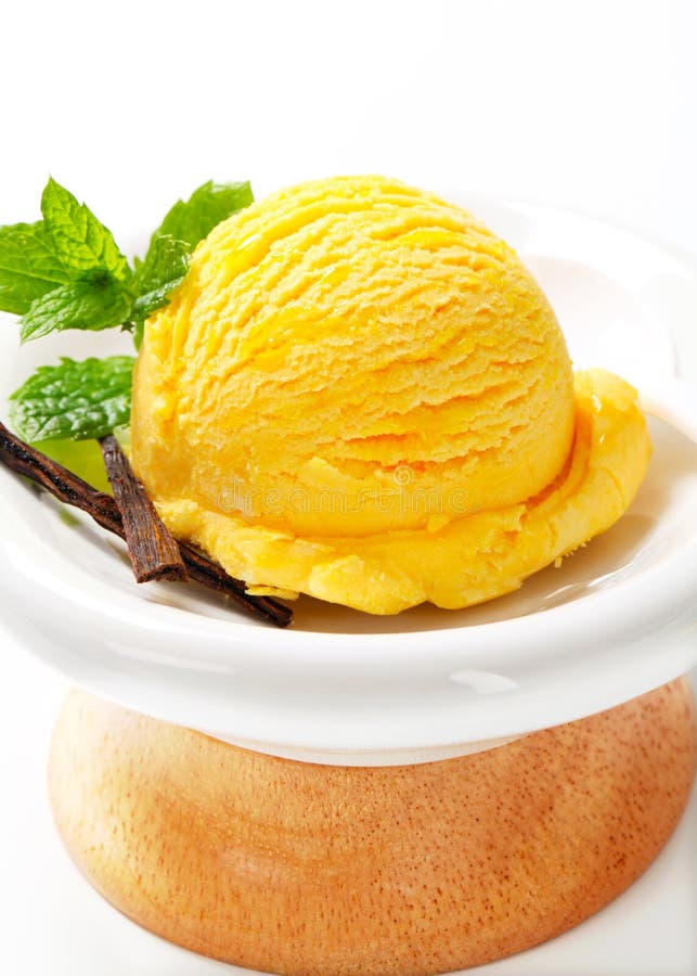 Yellow ice cream cones stock photo. Image of wafer, lemon - 30060178