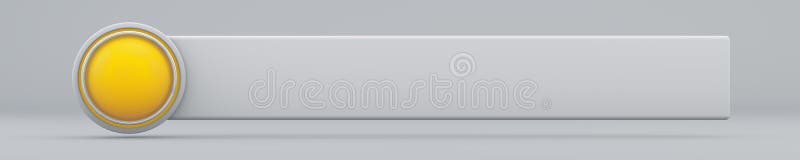 Yellow Icon. Template with a Place for a Logo and a Place for a Message ...