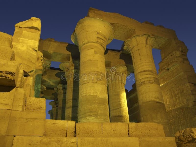 Yellow illuminated temple stock photo. Image of light - 27764216