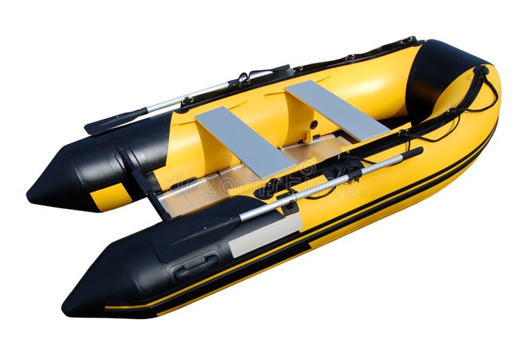 Yellow inflatable boat stock photo. Image of vessel, pursuit - 28509628
