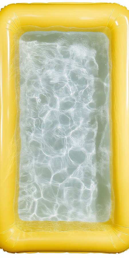 Yellow Inflatable Pool Rippling Water Surface Stock Photos - Free ...