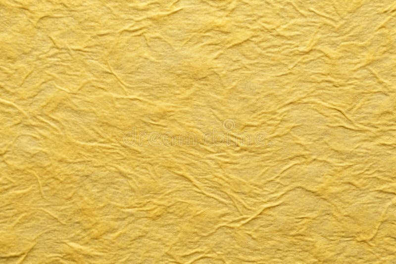 Yellow Japanese Paper Texture with Mulberry Craft Pattern Stock ...