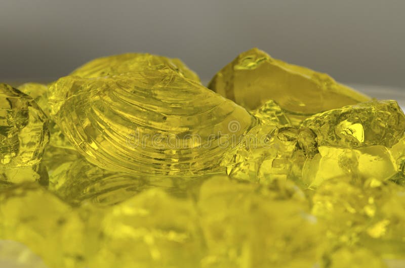 Yellow Jelly Macro Weet Marmalade Golden Pieces Cubes Jam Abstract ...