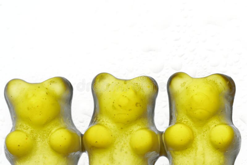 Translucent Yellow Gummy Bear Candy Editorial Photography - Image of ...
