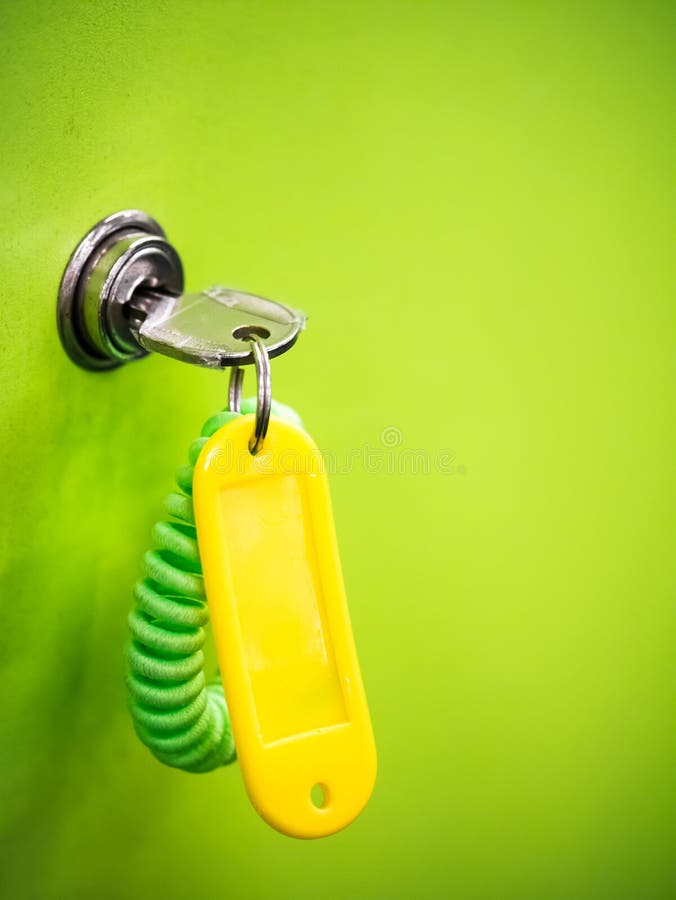 Yellow keychain stock image. Image of green, open, concept - 54893669