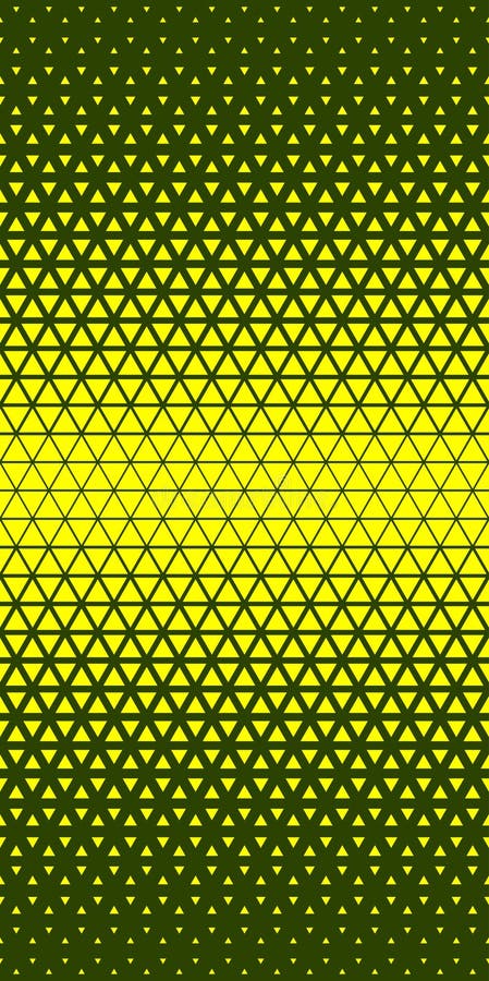 Yellow Khaki Green Halftone Triangles Pattern. Abstract Geometric ...