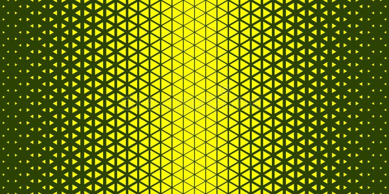 Yellow Khaki Green Halftone Triangles Pattern. Abstract Geometric ...
