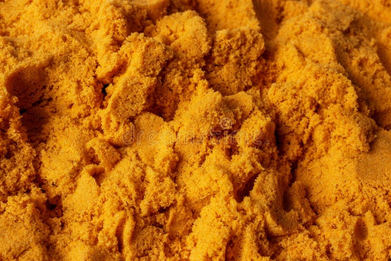 Yellow Kinetic Sand. Background, Texture Stock Image - Image of ...