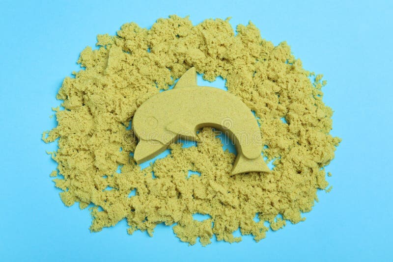 Yellow Kinetic Sand As Background, Closeup View Stock Image - Image of ...
