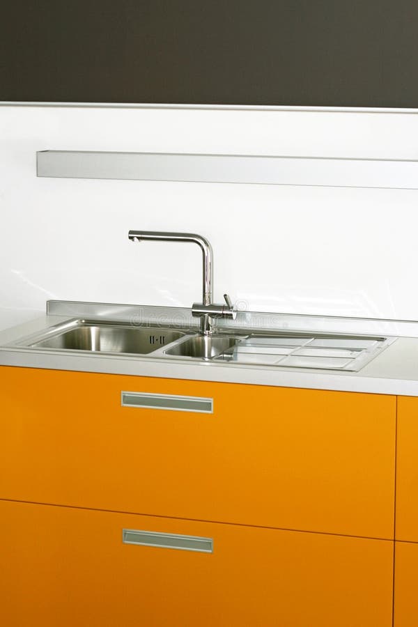 Yellow kitchen counter stock image. Image of kitchen, curved - 6640797