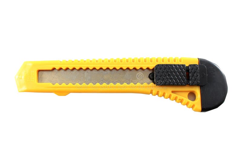 Yellow Knife Cutter stock image. Image of sharpen, sharp - 99197989