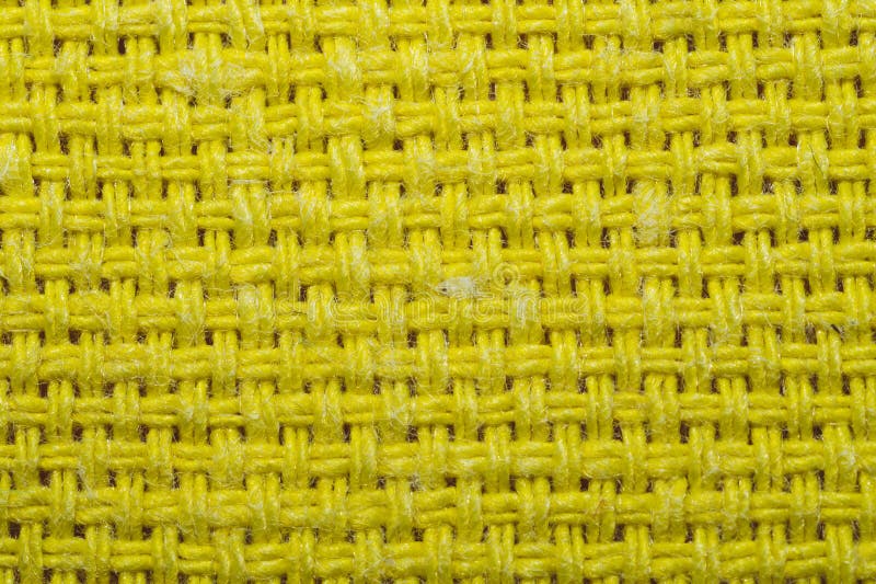 Yellow Knitted Fabric Texture. Woven Material. Textile Close Up ...