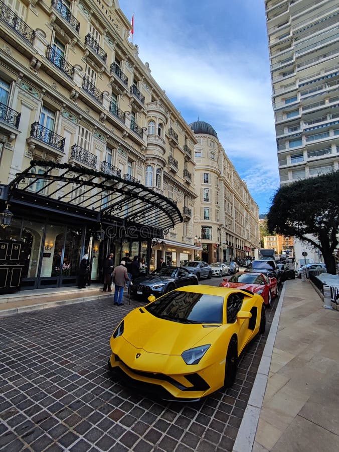 Yellow Lamborghini in Monaco-Montecarlo 2 Editorial Image - Image of ...