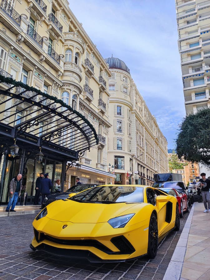 Yellow Lamborghini in Monaco-Montecarlo 3 Editorial Photography - Image ...