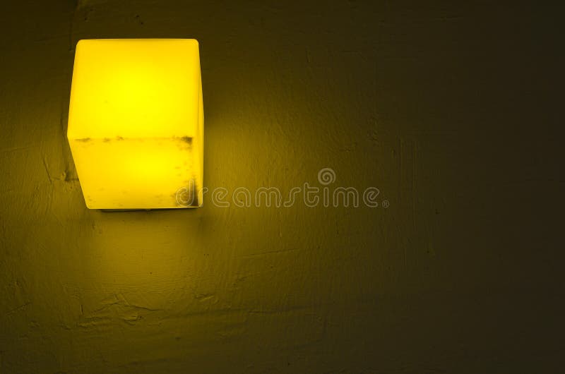 Yellow Lamp Light - Outside Stock Photo - Image of outside, lamp: 31257824