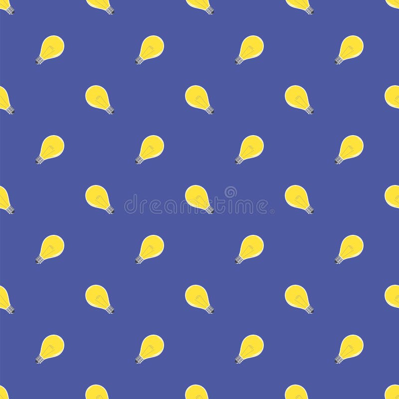 Yellow Lamp Seamless Pattern Stock Vector - Illustration of icon ...