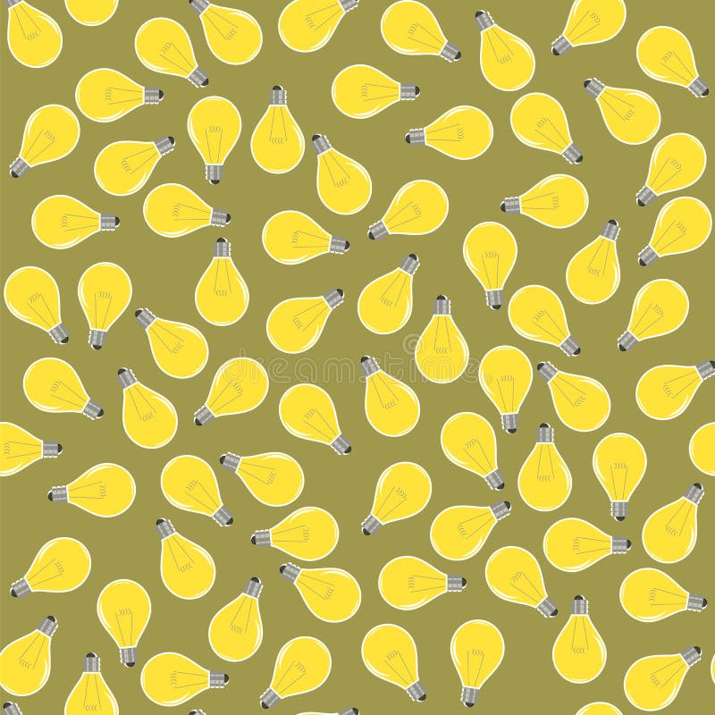Yellow Lamp Seamless Pattern Stock Vector - Illustration of imagination ...