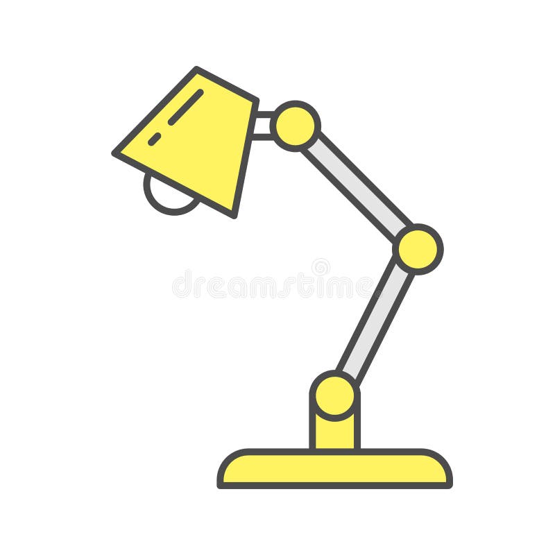 Yellow lamp. stock vector. Illustration of electric, light - 86500602