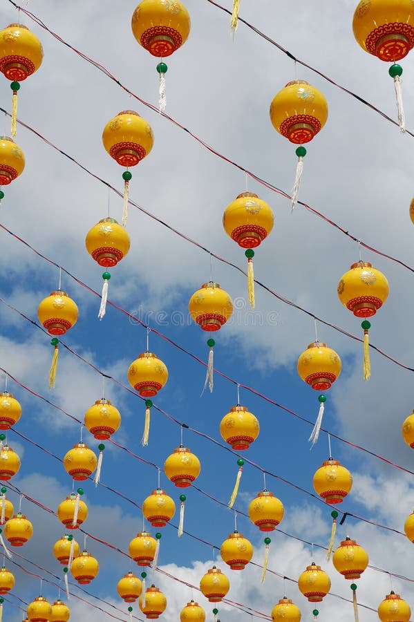 Yellow lantern stock photo. Image of color, hanging, lighting - 13195020